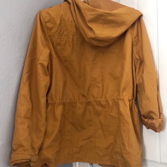 Jackets & Coats | Mustard Utility Jacket With Hoodie | Poshmark